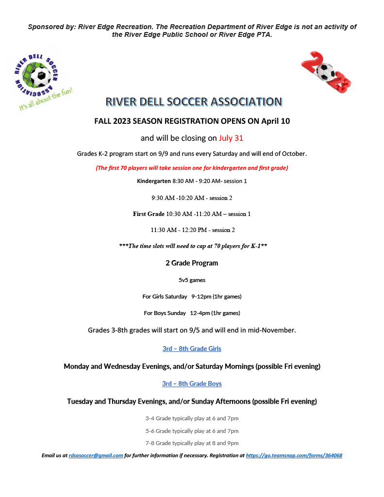 Borough of River Edge New Jersey Bergen County - Recreation and ...